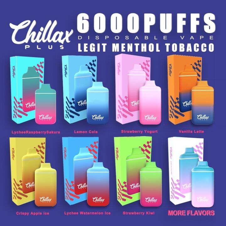 Silky Sweet Menthol Chillax Plus Puff Bar Disposable Vape 5 (50mg) Chil ...