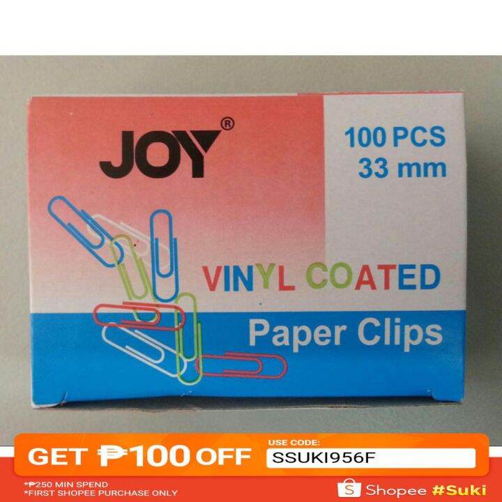 paper clip vinyl coated 33mm,50mm 100pcs | Lazada PH