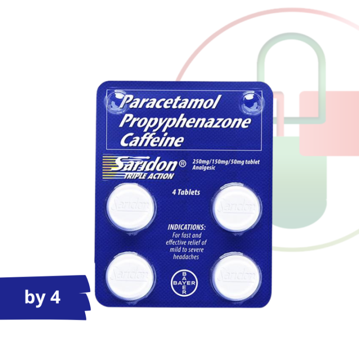 Saridon Triple-Action Tablet by 4 | Lazada PH