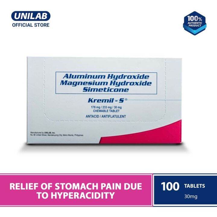 COD Kremil-S 100 tablets (For Relief of Stomach Pain Due to ...