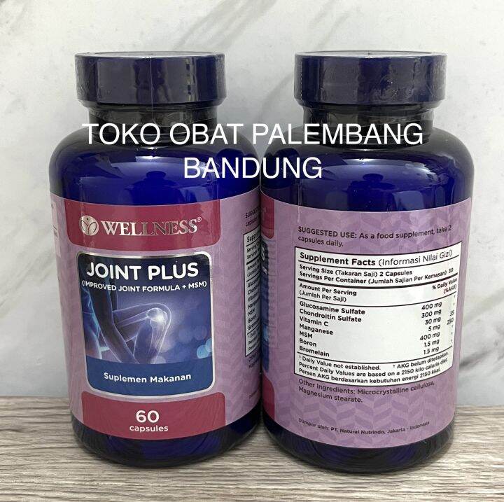 WELLNESS JOINT PLUS 60 KAPSUL WELLNESS GLUCOSAMINE MSM BORON SENDI | Lazada Indonesia