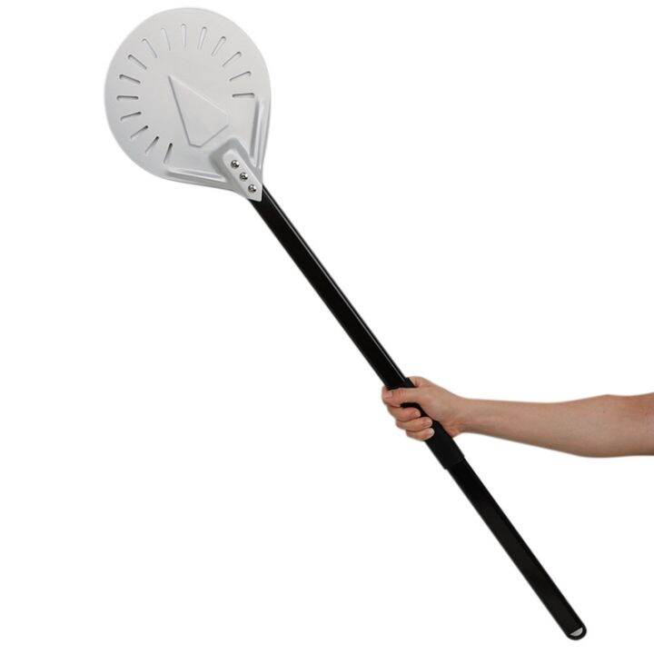 Long Handle Perforated Removable Pizza Turning Peel Pizza Shovel ...