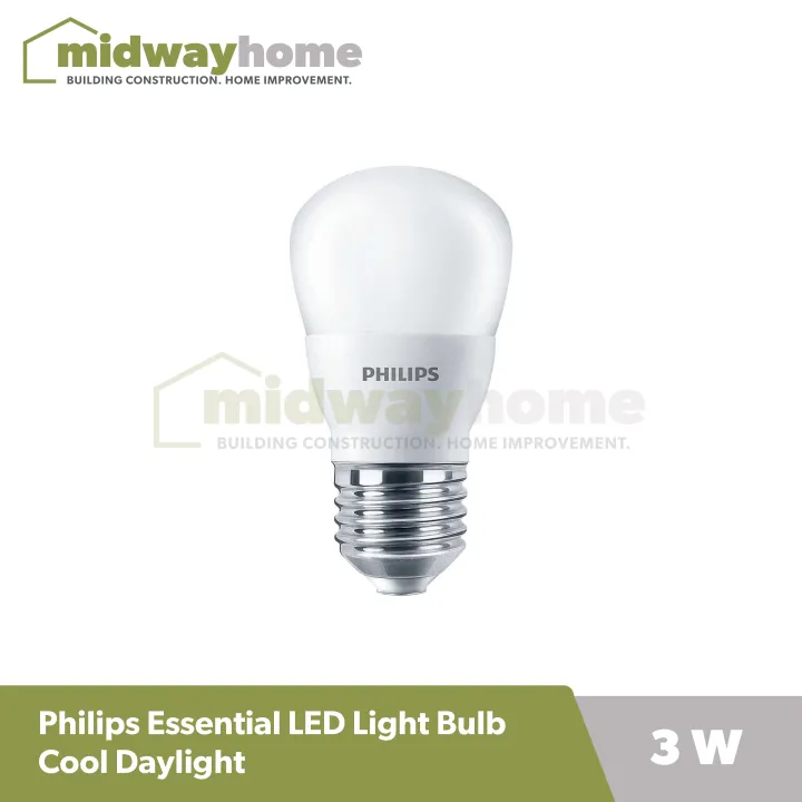 Philips Essential LED Light Bulb Cool Daylight - 3W | Lazada PH
