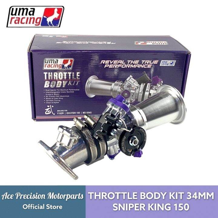 THROTTLE BODY KIT SNIPER KING [UMA RACING] 34MM/36MM/38MM/40MM/42MM ...