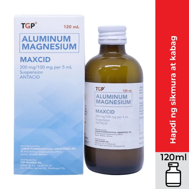 CTRVU TGP Maxcid Aluminum Magnesium 120ml 200mg/100mg per 5 mL Antacid ...