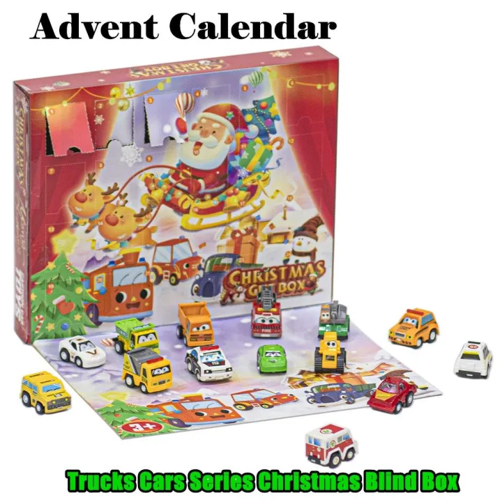 【Ready Stock/COD】 Surprise Box XMAS Gift Kids Boys Countdown Calendar ...