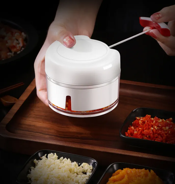 Manual household garlic mashing, garlic pressing, garlic stirring ...