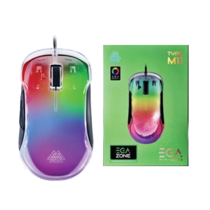 EGA Type M11 RGB Gaming Mouse เมาส์มาโคร | Lazada.co.th
