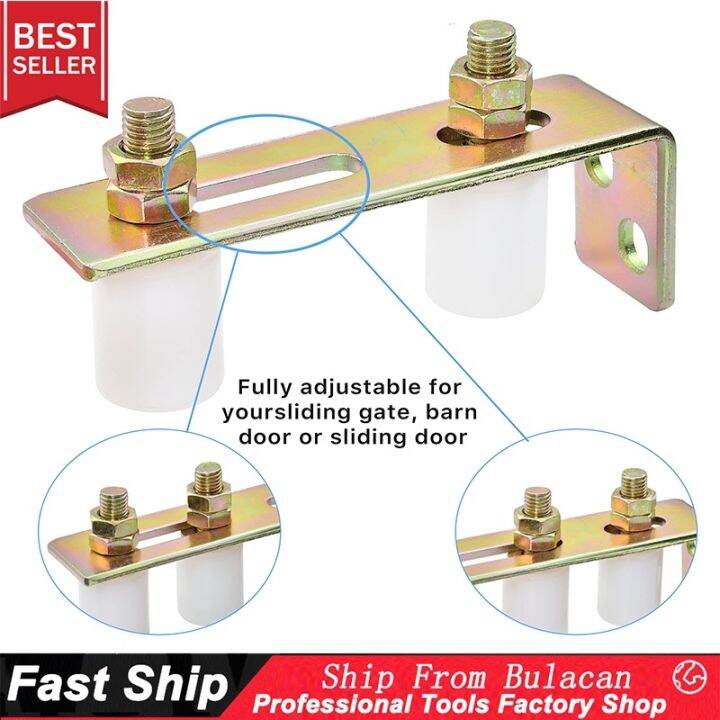 【COD】 COD Sliding gate top guide nylon rollers with L bracket set upper ...
