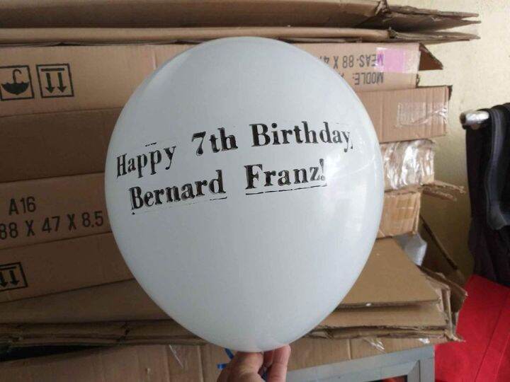 Printed Customize Dedication Balloon (Maximum of 4 rows only!) | Lazada PH