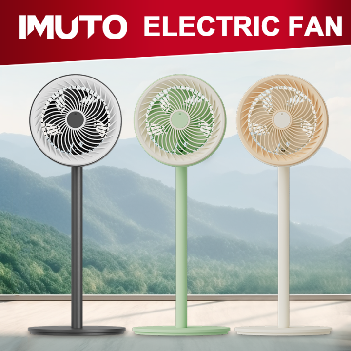 IMUTO Electric fan air circulator fan stand fan 5-blade floor fan 3 ...