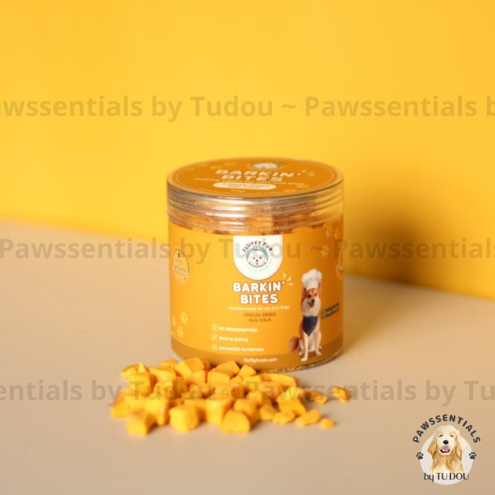 Pawssentials by Tudou Egg Yolk BARKIN' BITES Freeze Dried Dog and Cat ...
