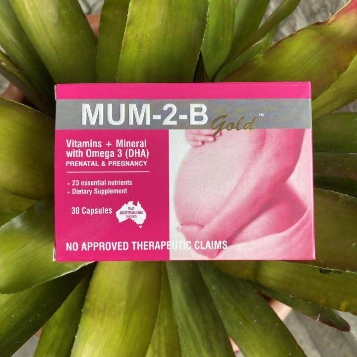 MUM-2-B GOLD Vitamins + Mineral with Omega 3 Prenatal and Pregnancy (30 ...