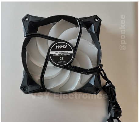 Original MSI MAG CORELIQUID 240R 360R RGB / ARGB APA1225M12 120mm led ...