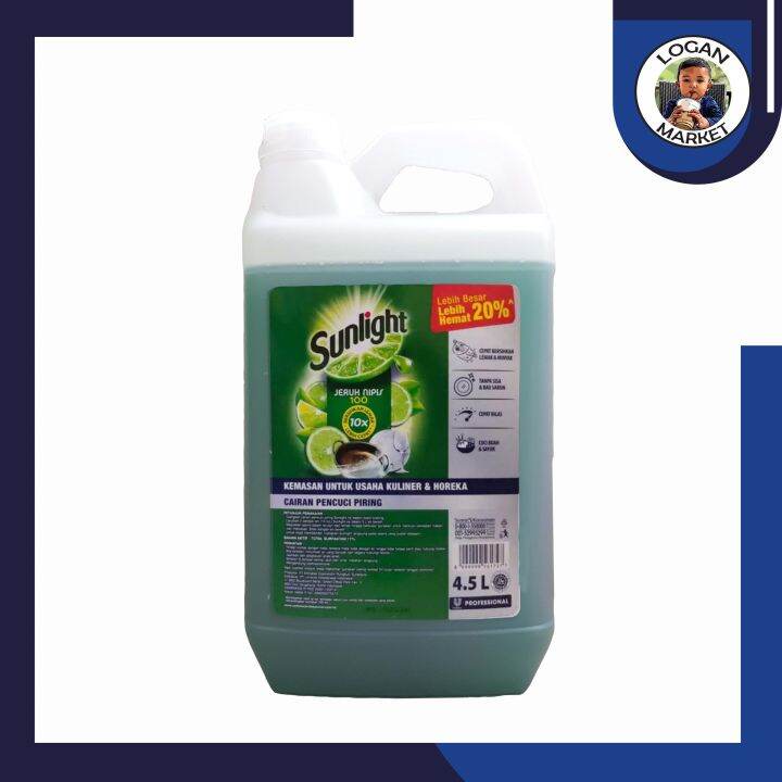Sunlight Professional 4.5L 4,5L Liter Sabun Cuci Piring (ex 5 Liter ...