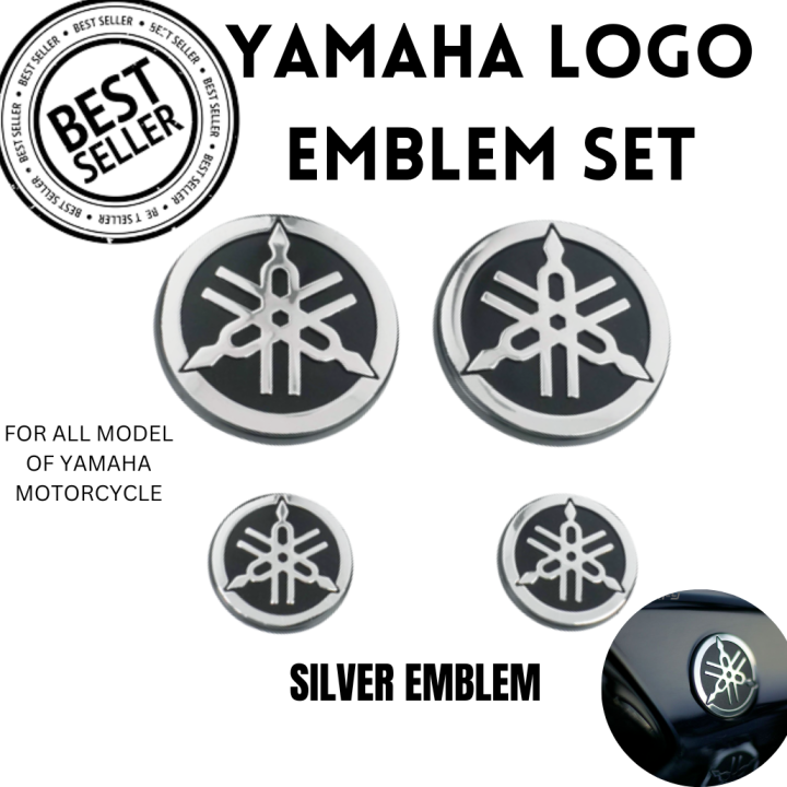YAMAHA GENUINE PARTSLOGO EMBLEM FOR MIO SPORTY | SILVER | 4PCS 1 SET ...