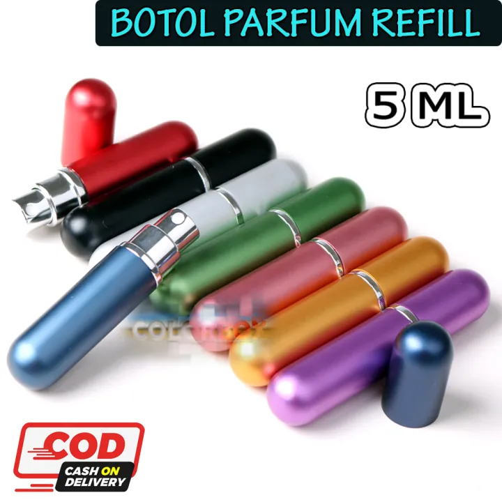 MR 1 PCS Botol Parfum 5 ml Mini Stainless Travel Parfume Bottle Botol ...