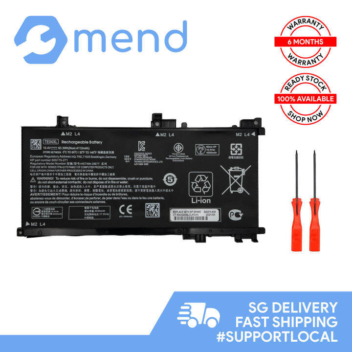 HP Omen Pavilion Battery (Battery Model: TE04XL) | Lazada Singapore