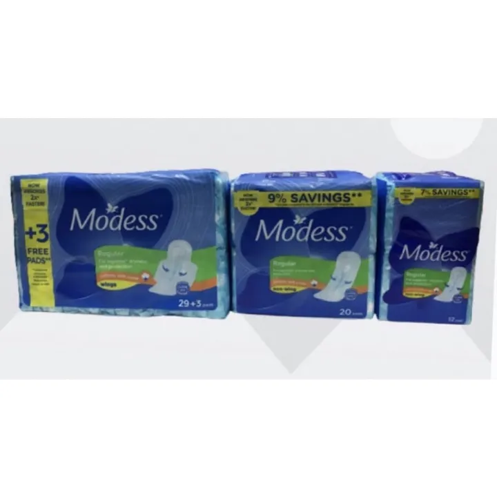 MODESS Cottony Soft Cover ( with Wings / Non Wings ) * SOLD PER PACK ...