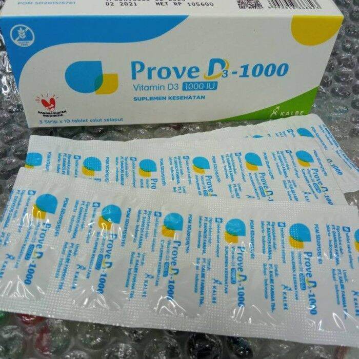 prove d3 1000 iu vitamin d box isi 30 tablet (Z5X6) vitamin d3 untuk ...