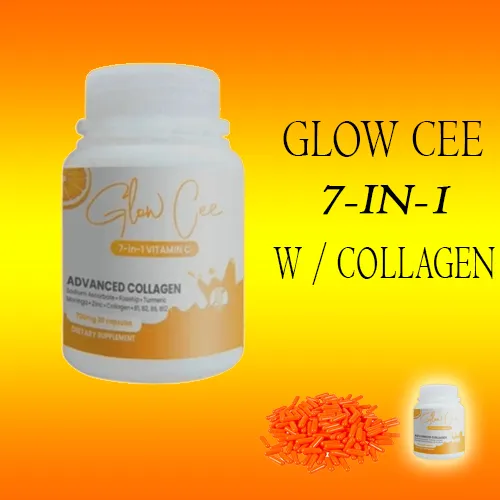 Glow Cee 60capsules 7in1 Non Acidic Vitamin C with Collagen and more I ...
