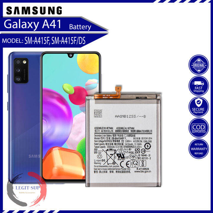 Samsung Galaxy A41 Battery Model: EB-BA415ABY 3500mAh (Original ...
