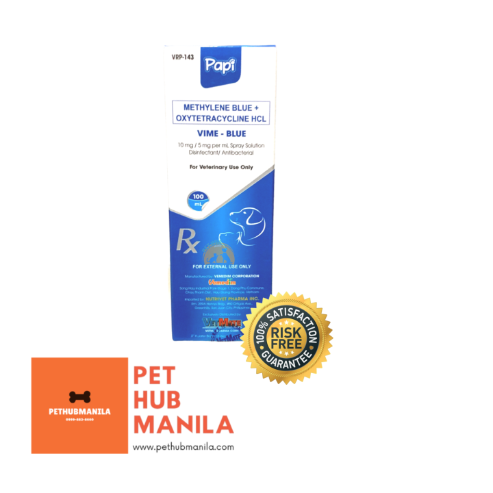 Papi Vime-Blue Spray Solution Disinfectant and Antibnacterial 100ml ...
