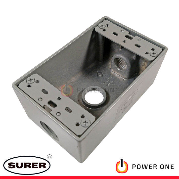 Surer 1120 1 Gang Utility Box, Three 1/2" Holes | Lazada PH