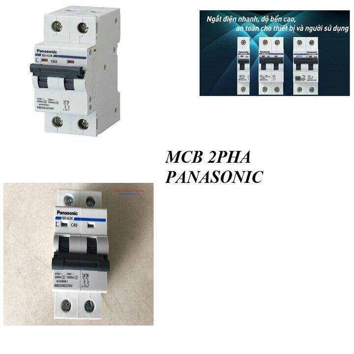 CB ĐÔI 2PHA 40A PANASONIC,CẦU DAO ĐIỆN PANASONIC 16A,20A, APTOMAT 25A ...