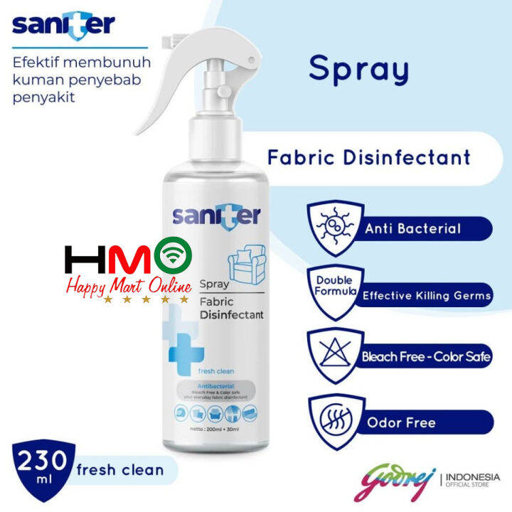 Saniter Spray Fabric Disinfectant 200 + 30 Ml Saniter Fabric ...