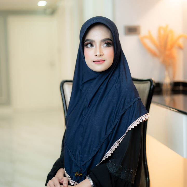 ฮิญาบ-vanisa ผู้ใหญ่ ผ้าคลุมผม มุสลิม แบบสำเร็จ HL08 รุสมีนี | Lazada.co.th