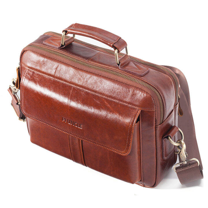 PIUNCLE Designer New 2021 Genuine Leather Men's Tote Office Bag For Men ...