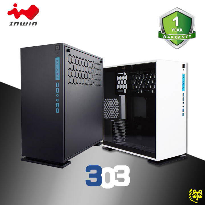 InWin 303 Tempered Glass Mid Tower ATX Chassis TG PC Case - Black ...