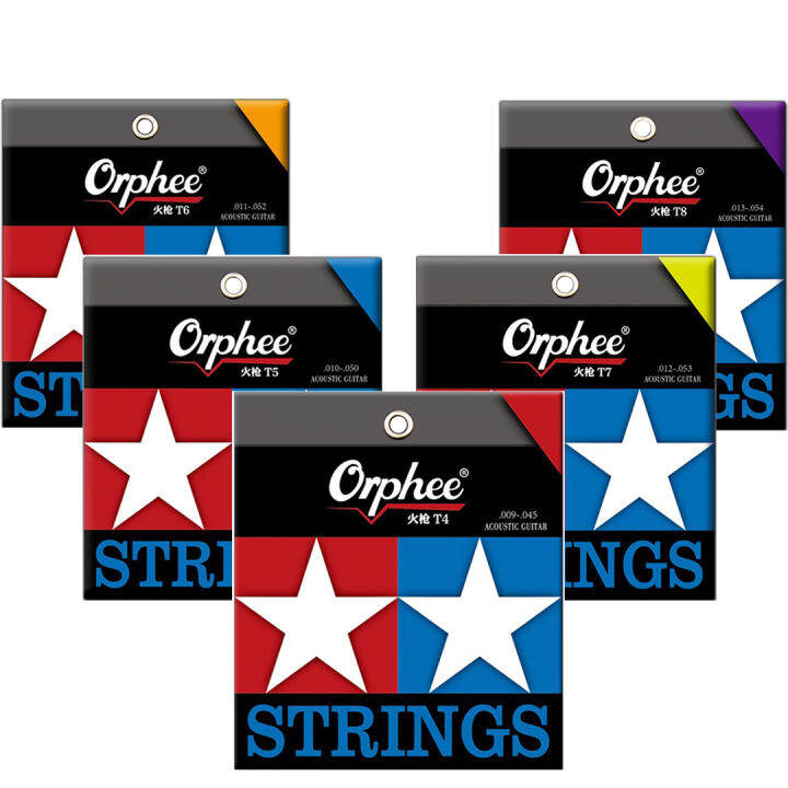 Orphee T4 T5 T6 T7 T8 Senar Gitar Akustik Phosphor Copper Double ...