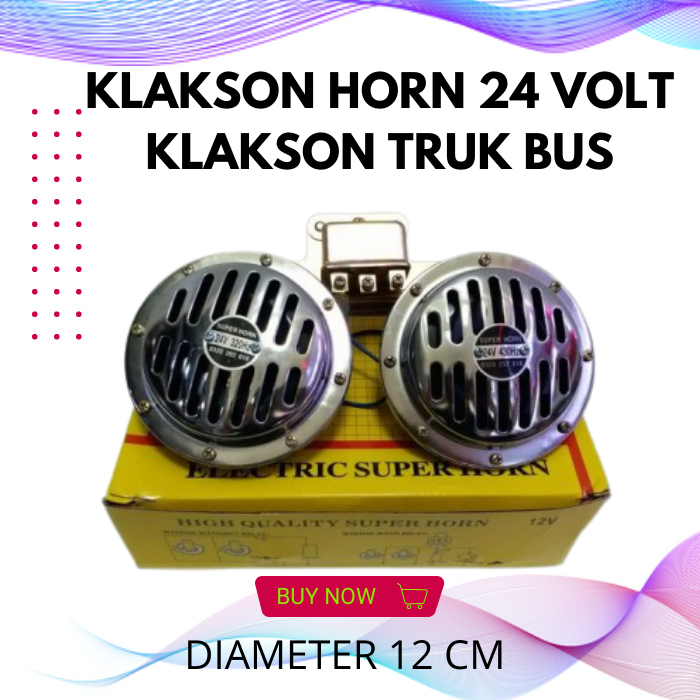 KELAKSON KALKSON KLAKSON TRUK BUS FUSO KLAKSON HORN 24 VOLT KLAKSON ...