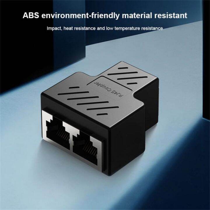 Network Rj45 Cable Port Tee Head Lan Splitter Adapter Network Cable ...