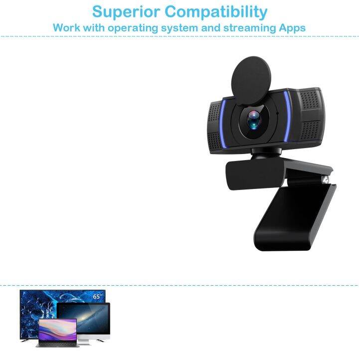 USB Webcam AF Auto Focus 360° Rotating Cover Computer Camera for ...