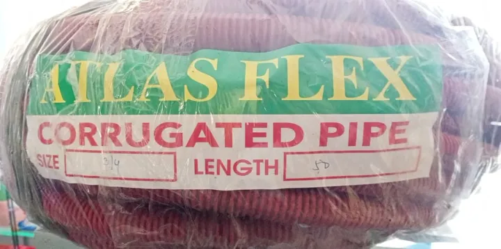 ATLAS FLEX Corrugated Electrical Flexible Hose 3/4x50meters | Lazada PH