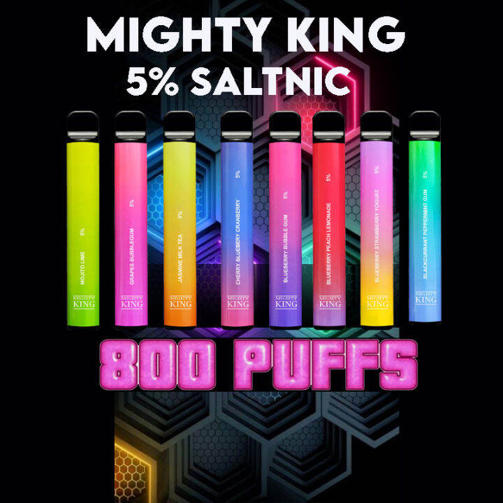 LEGIT MIGHTY KING Puff Plus smoke vapers full set（800 Puffs) Disposable ...