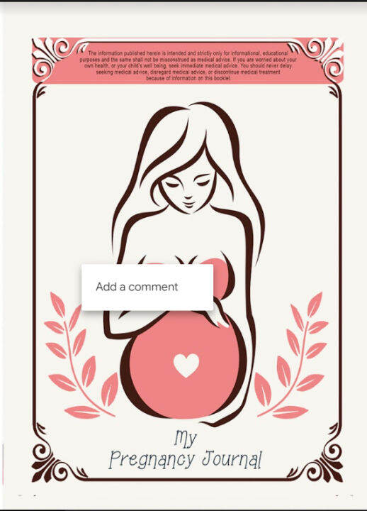 Pregnancy Health Record & Journal | Lazada PH