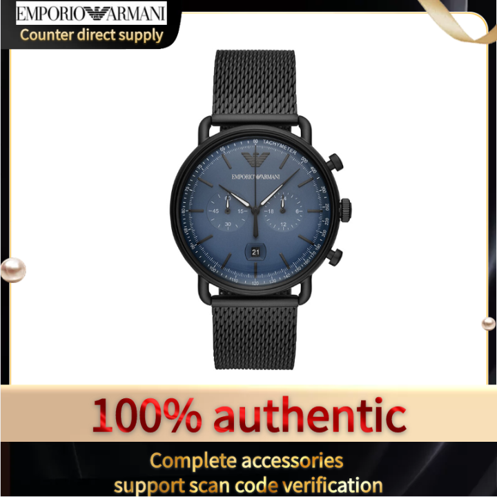 Armani (Emporio Armani) นาฬิกา AR11201แฟชั่นสายเหล็กธุรกิจนาฬิกาสำหรับ ...