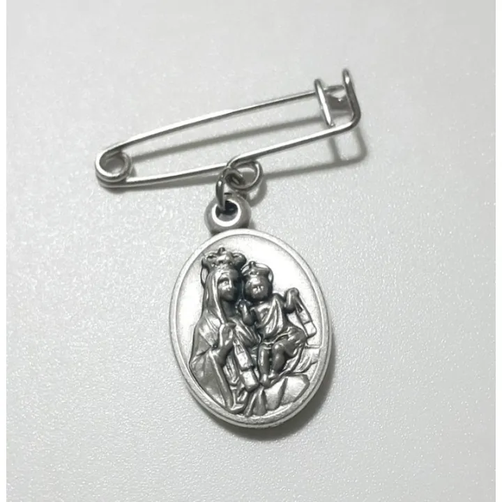 Baby Medallion scapular like Pin with Sacred Heart of Jesus back to ...