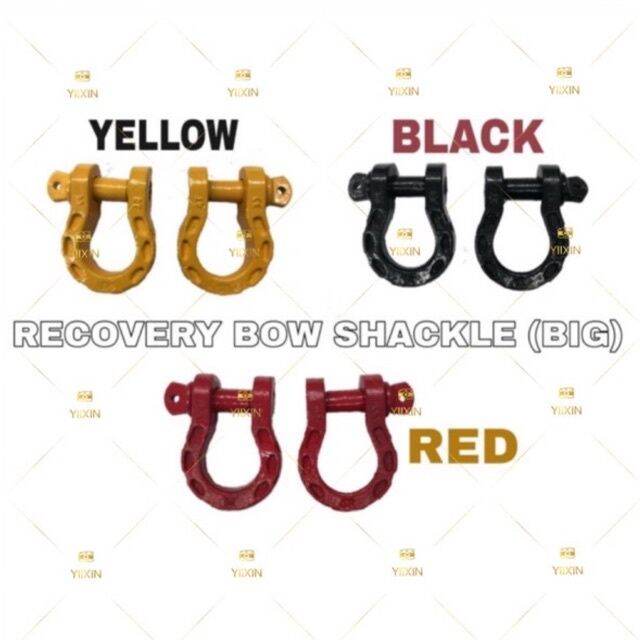4X4 3/4'' 8Ton Towing Tow Hook Shackle Ring Bow Shackle Iron Offroad ...