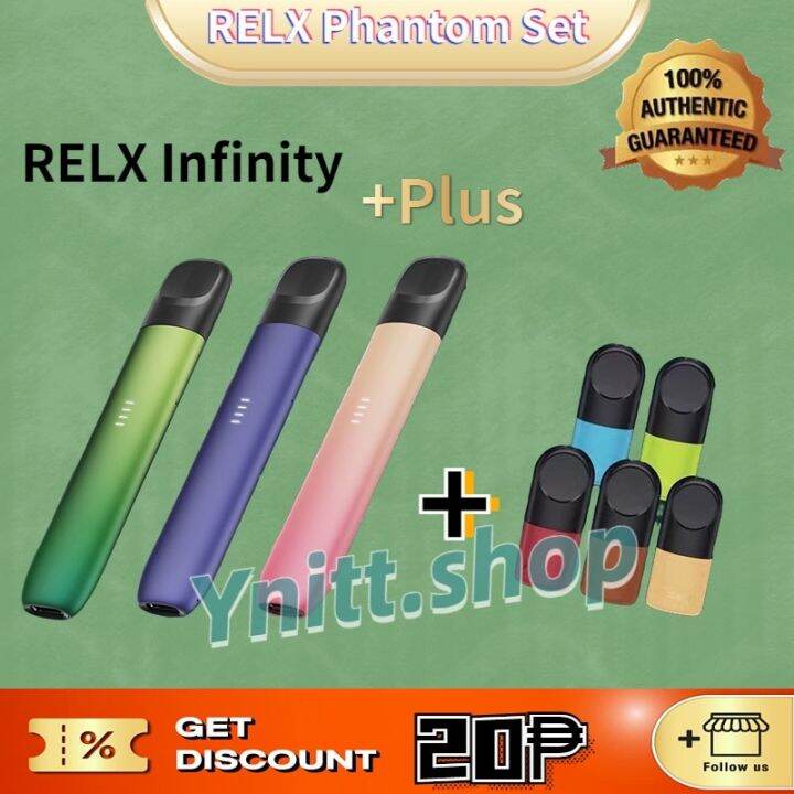 SET Relx1 Smoke relex pod vape vipe smoke original rechargeable set with relax relix refillable ...