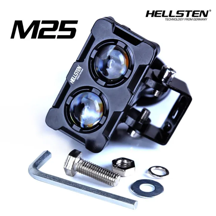 MOTORCYCLE EXTERNAL AUXILIARY LED LIGHTS (HELLSTEN M25) | Lazada PH