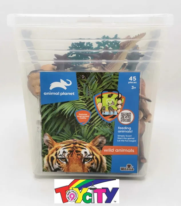 WENNO WORLD EXPLORE THE WONDER OF ANIMALS PLANET 45 PIECES WILD ANIMALS ...