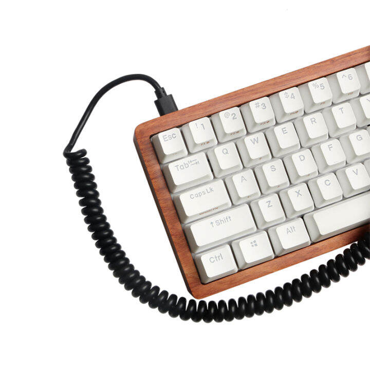 Coiled Keyboard Cable USB C for Mechanical Gaming Keyboard Double ...