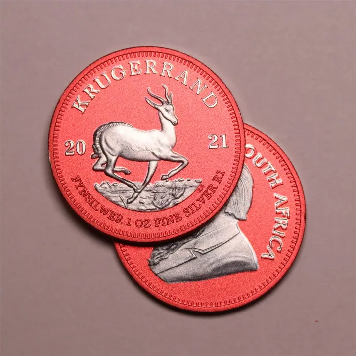 1 Oz 2021 Silver Plated South African Kruger Coin Paul Kruger Coin ...