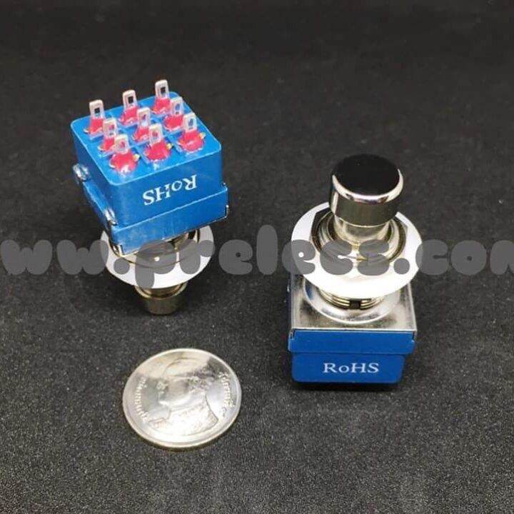 3PDT Foot switch TAIWAN RoHS แท้!!! ฟุตสวิตซ์ 9ขา ไต้หวัน แท้!!! | Lazada.co.th