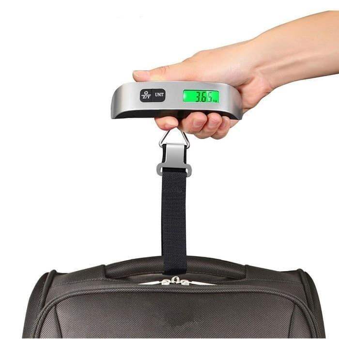 Timbangan Koper Portable Perak- Luggage Scale Digital 50Kg | Lazada ...